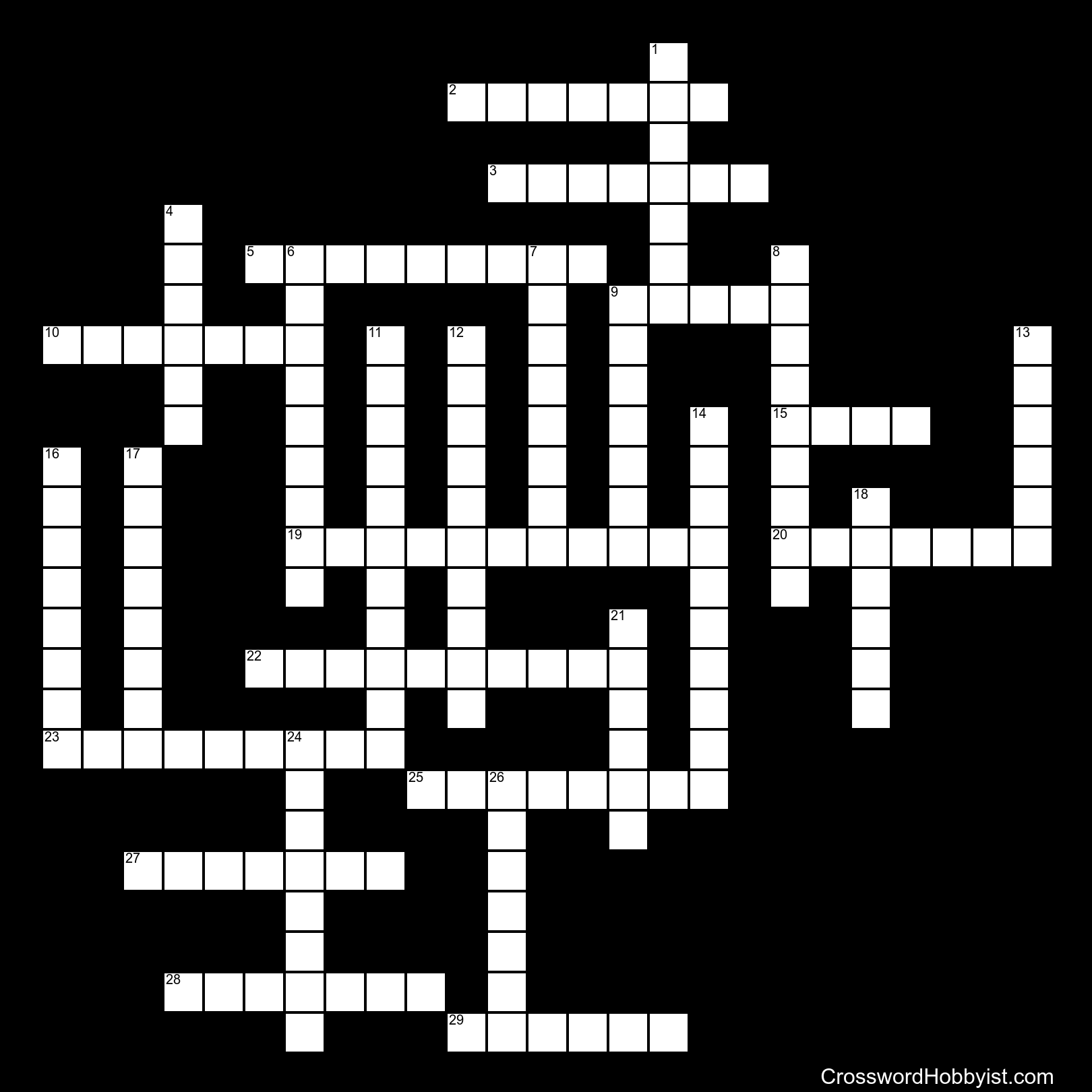 "The Scarlet Letter" Vocabulary Crossword - Crossword Puzzle