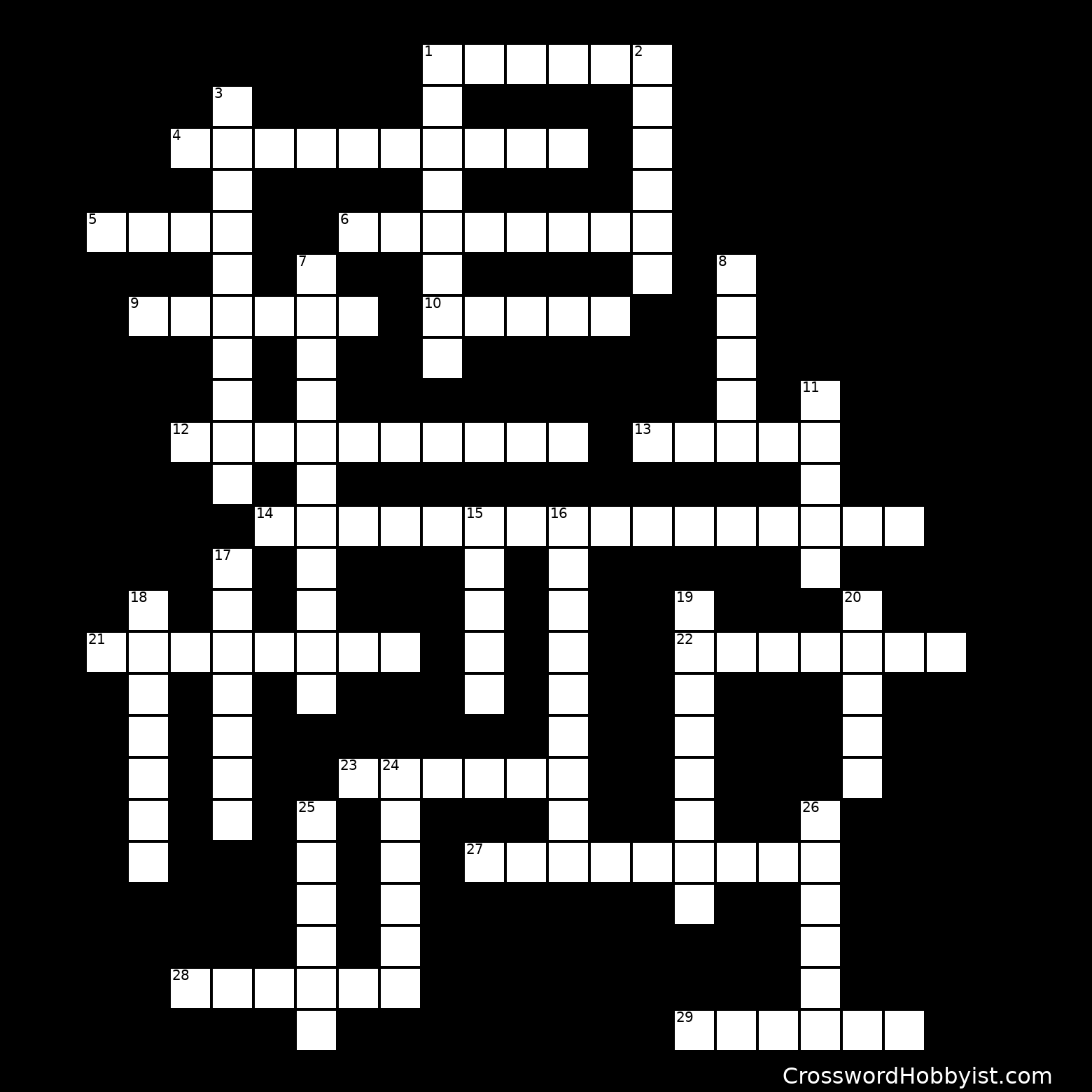 The West - Crossword Puzzle