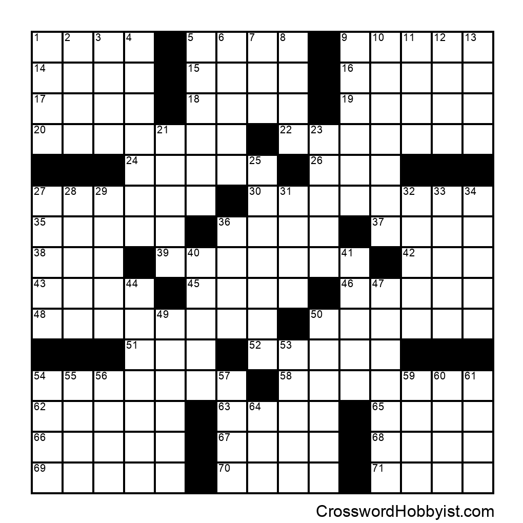 Themeless #33 - Crossword Puzzle