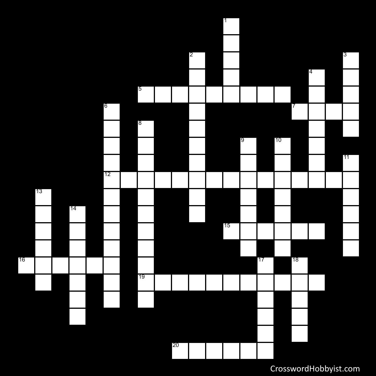 Things you find in a Manufacturing Room - Crossword Puzzle