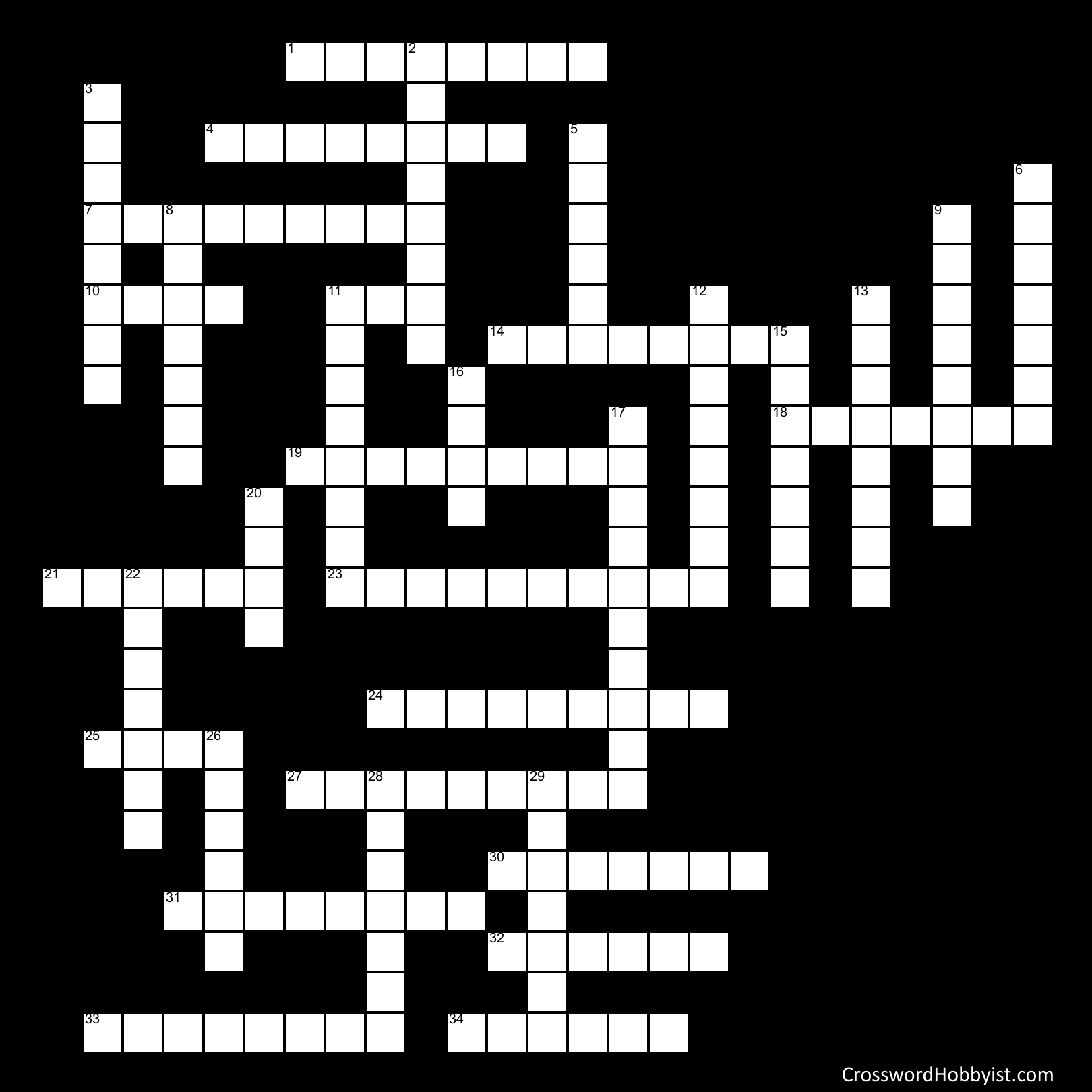 Transition Metals plus - Crossword Puzzle