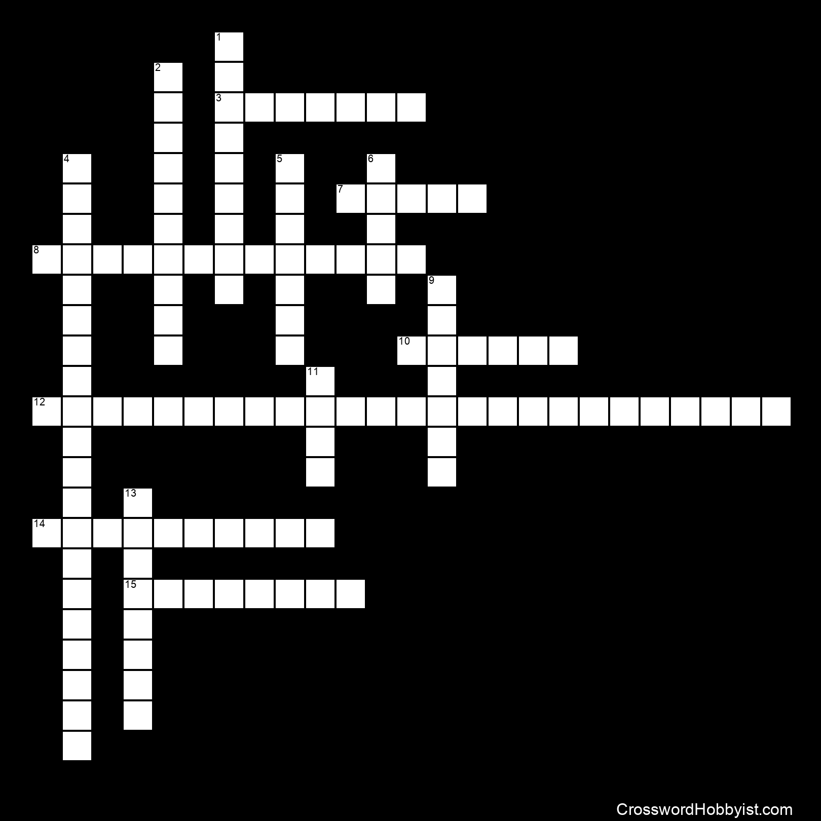 Types of Energy - Crossword Puzzle