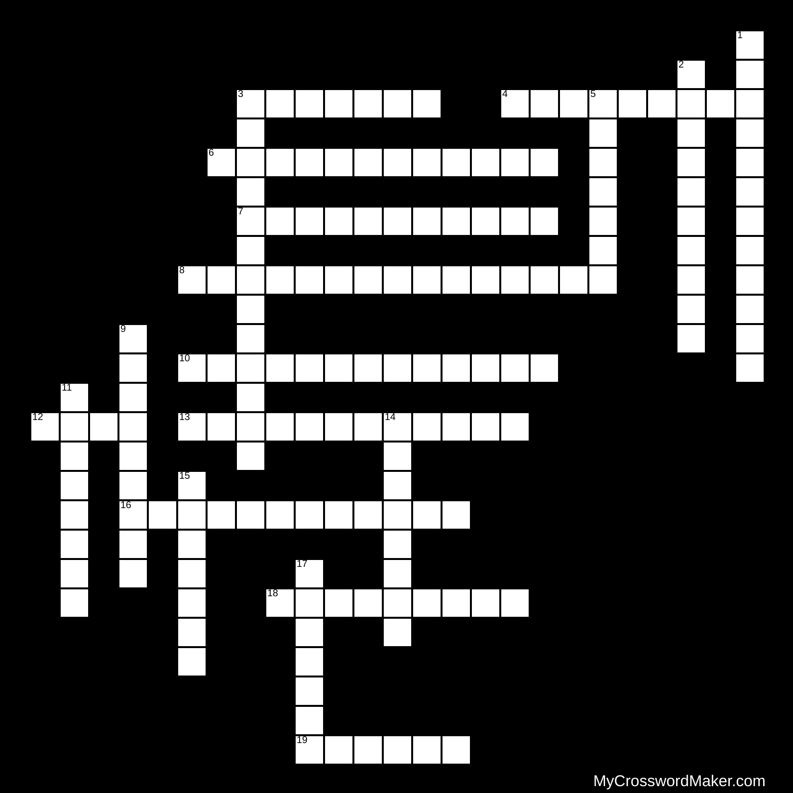 US History Midterm Review - Crossword Puzzle