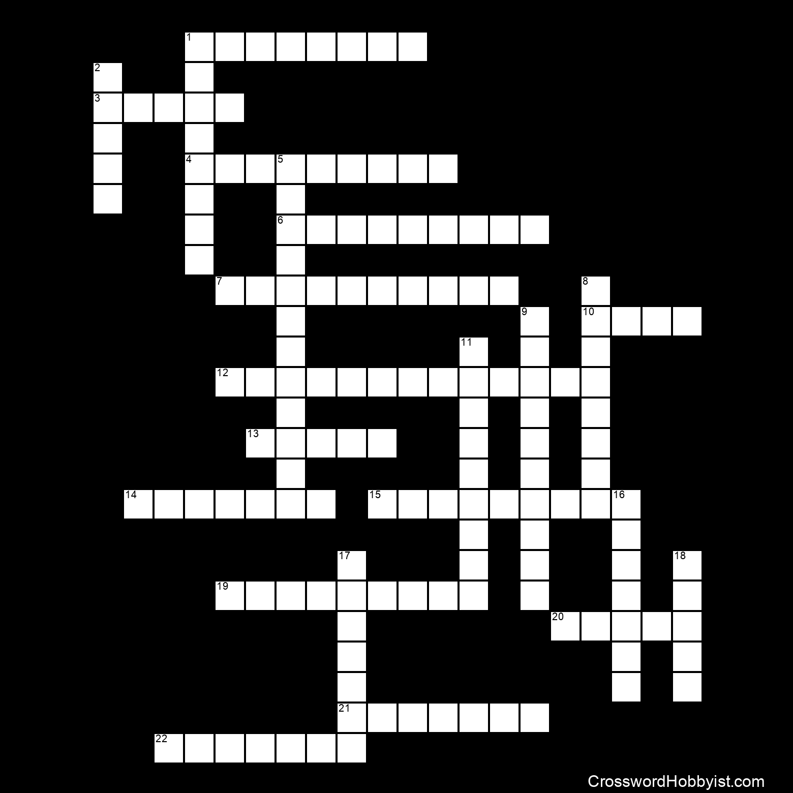 Unit 21 Spelling Words - Crossword Puzzle