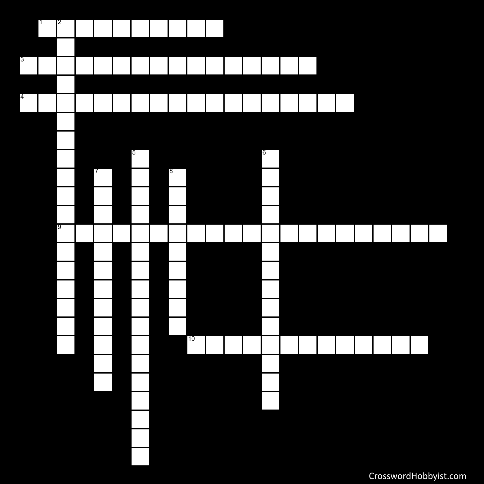 Unit 3A Vocabulary Quiz - Crossword Puzzle