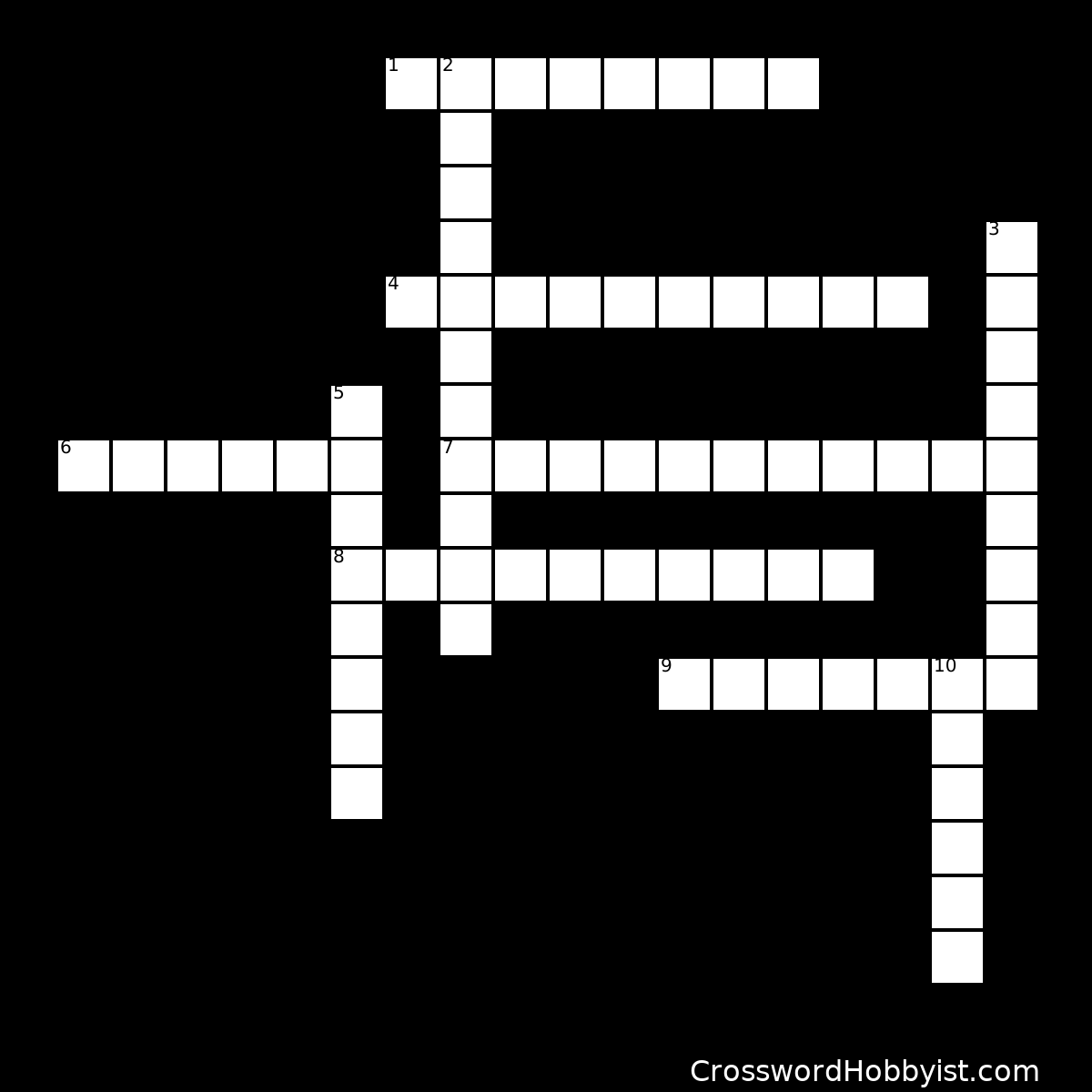 Unit 7 words - Crossword Puzzle