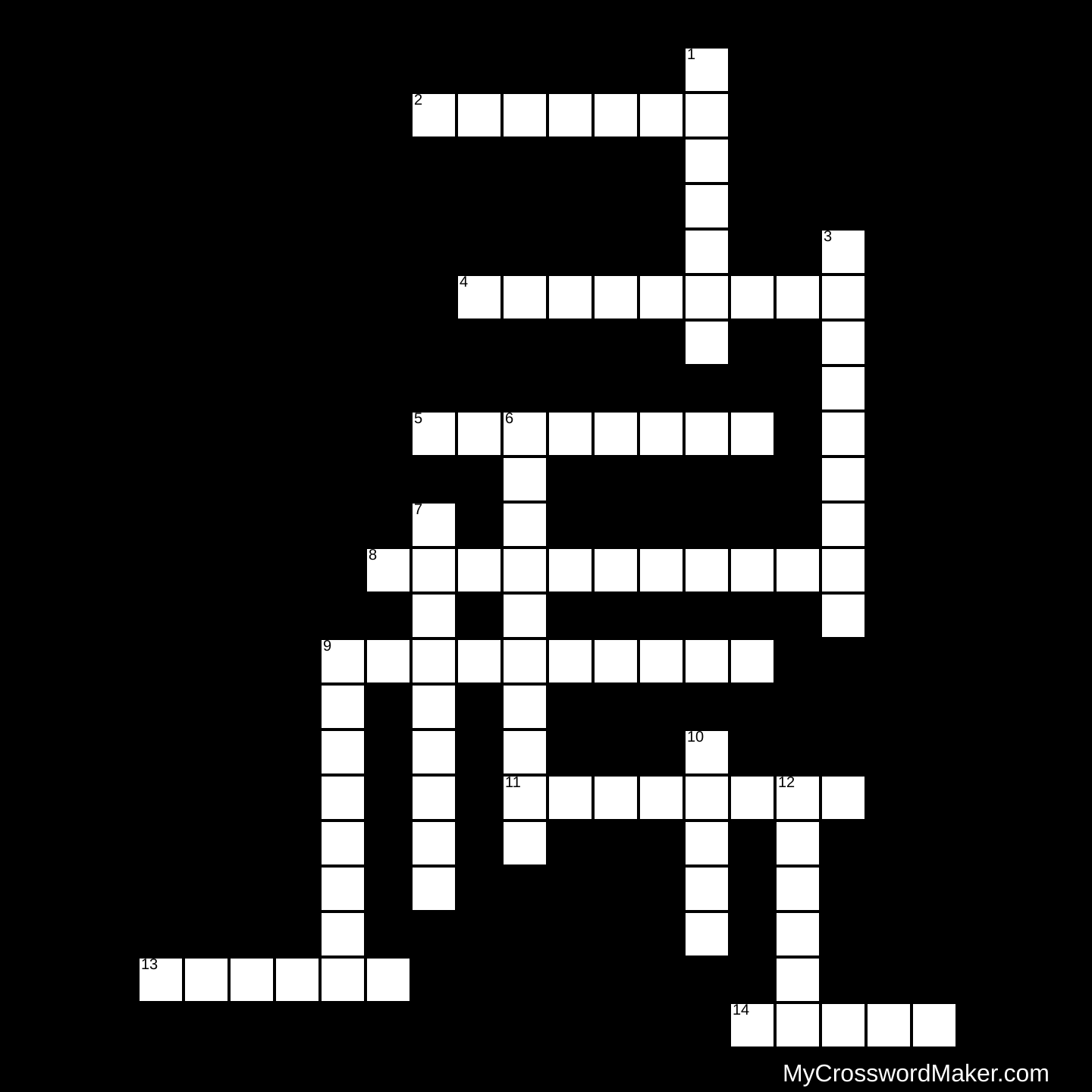 Vocabulaire Français - Crossword Puzzle