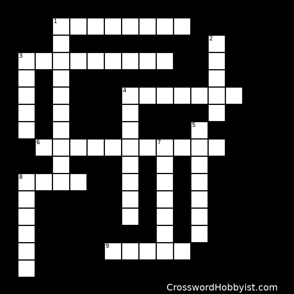 Vocabulary Building # 1 - Crossword Puzzle