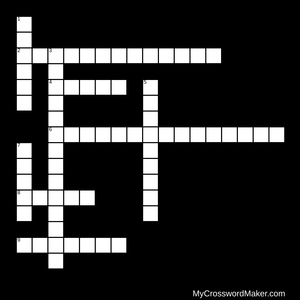 Vocabulary/Spelling List #1 - Crossword Puzzle