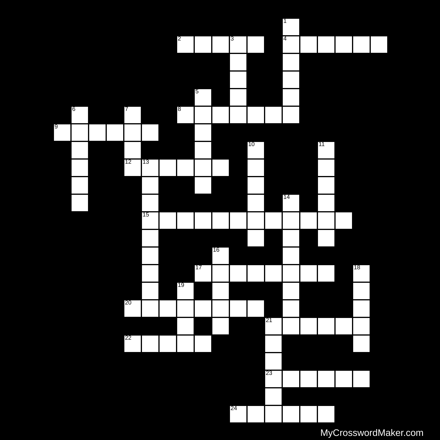 WMC Grade 4 Meet 1 - Crossword Puzzle