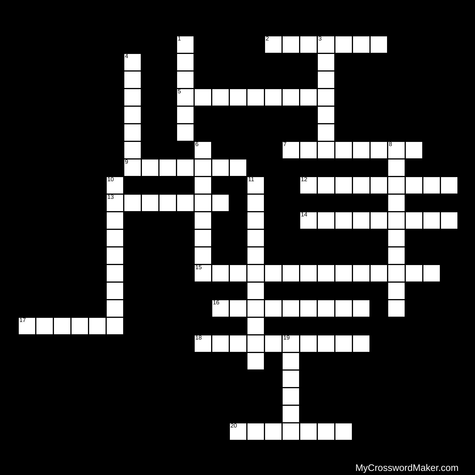 WONDER Vocabulary 5 - Crossword Puzzle