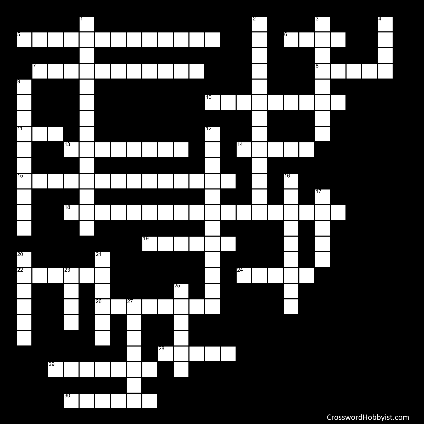 War Horse Book Report Project - Crossword Puzzle