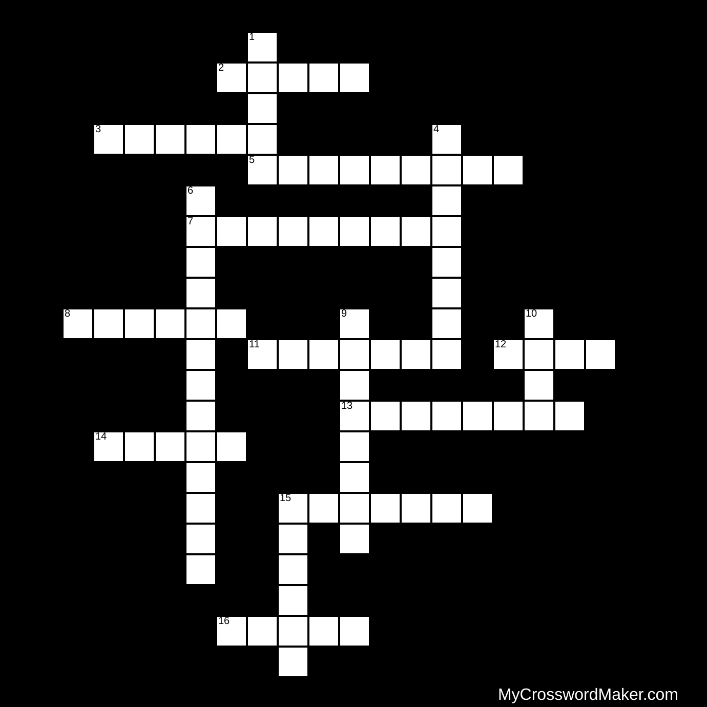 World Religion Vocabulary - Crossword Puzzle