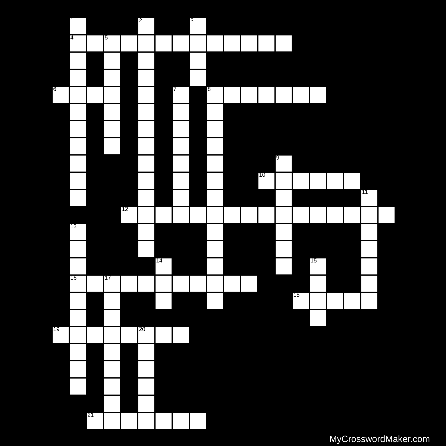 black history month fun facts - Crossword Puzzle