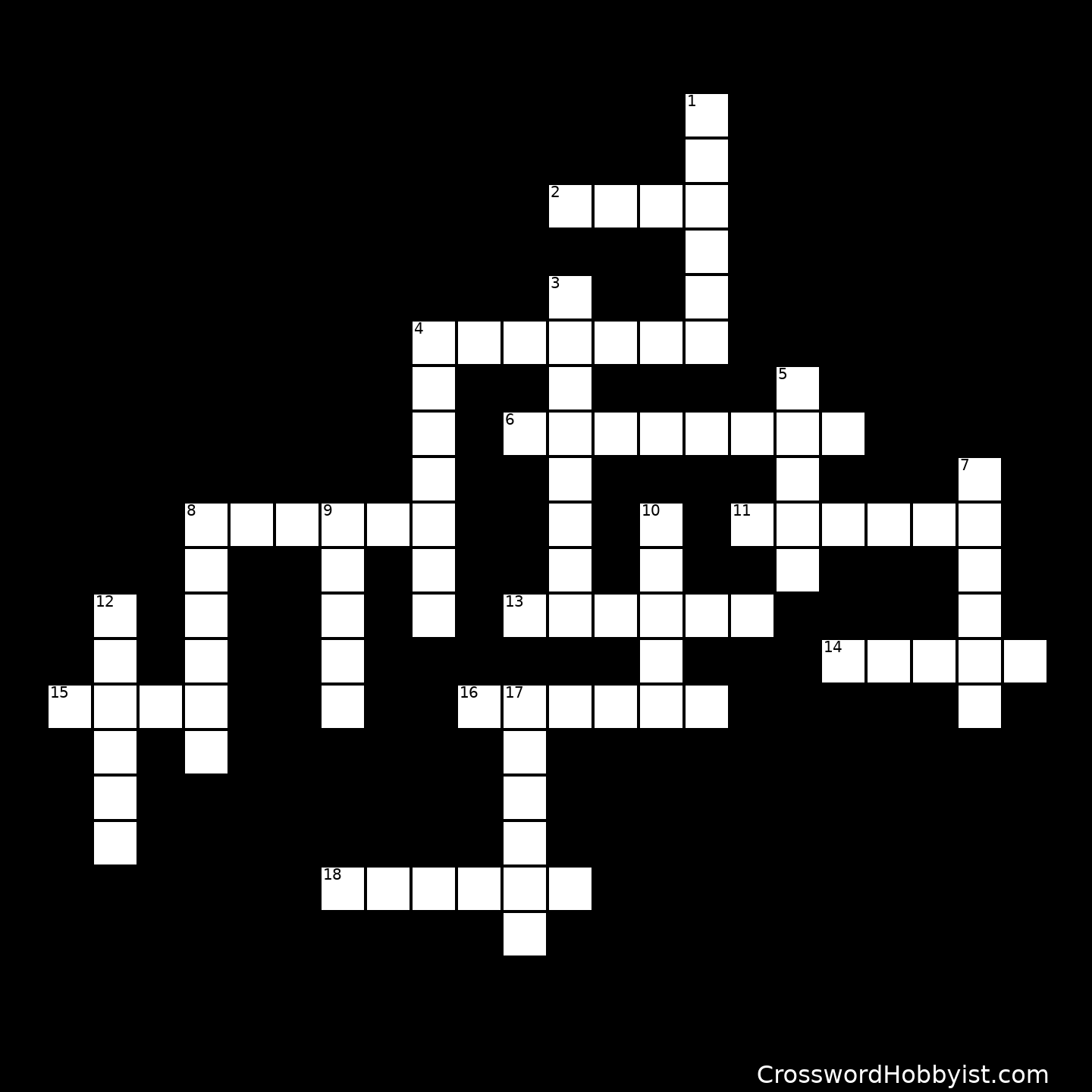 Criss Cross Crossword Puzzle