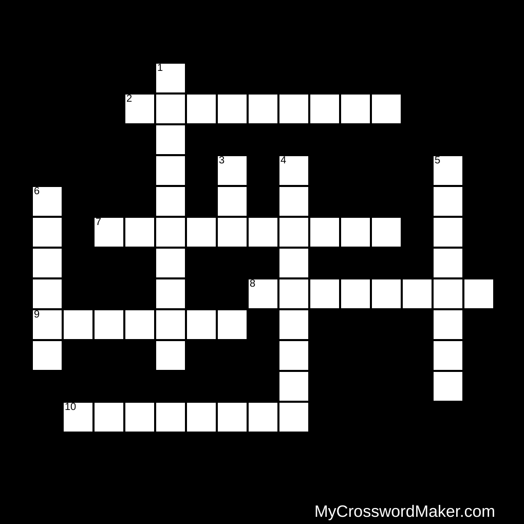 crucigrama - Crossword Puzzle