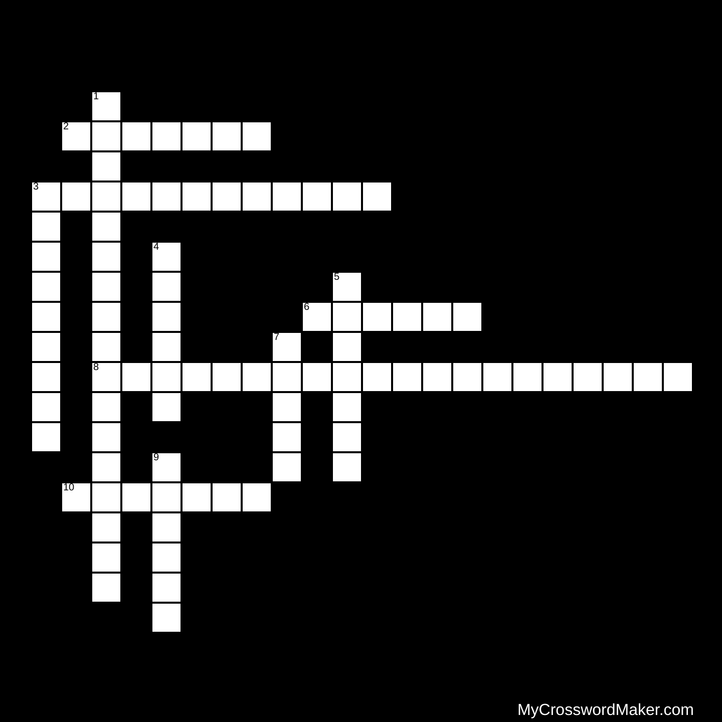 crucigrama - Crossword Puzzle