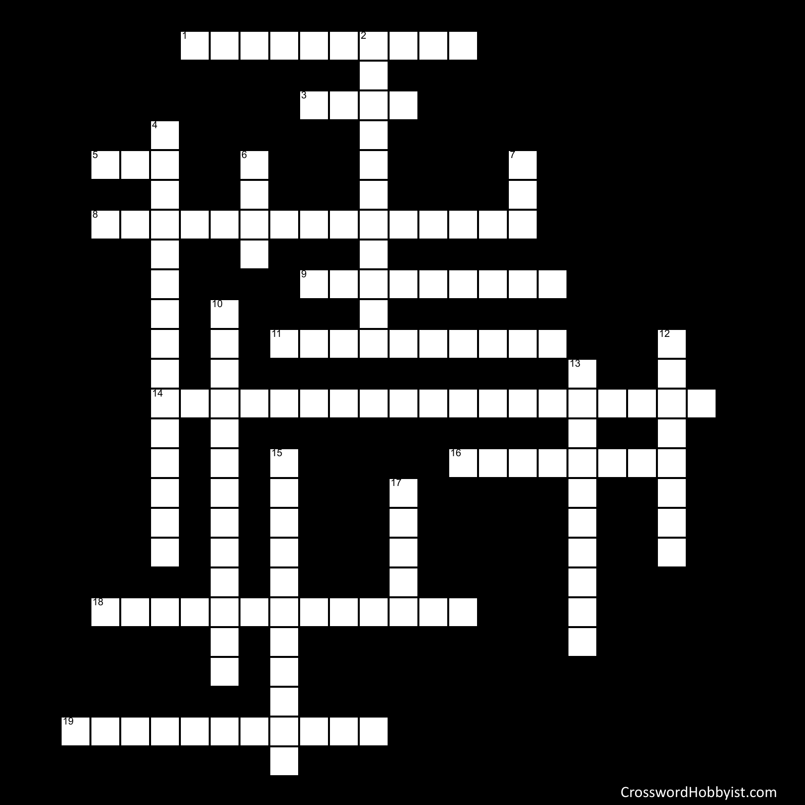 vocabulary review - Crossword Puzzle